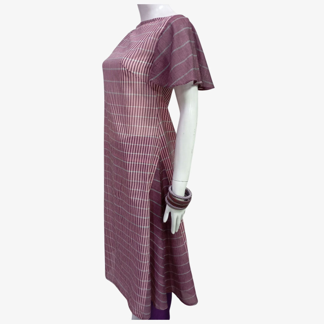 Multi Colour Check Midi Tunic – Bibi Russell